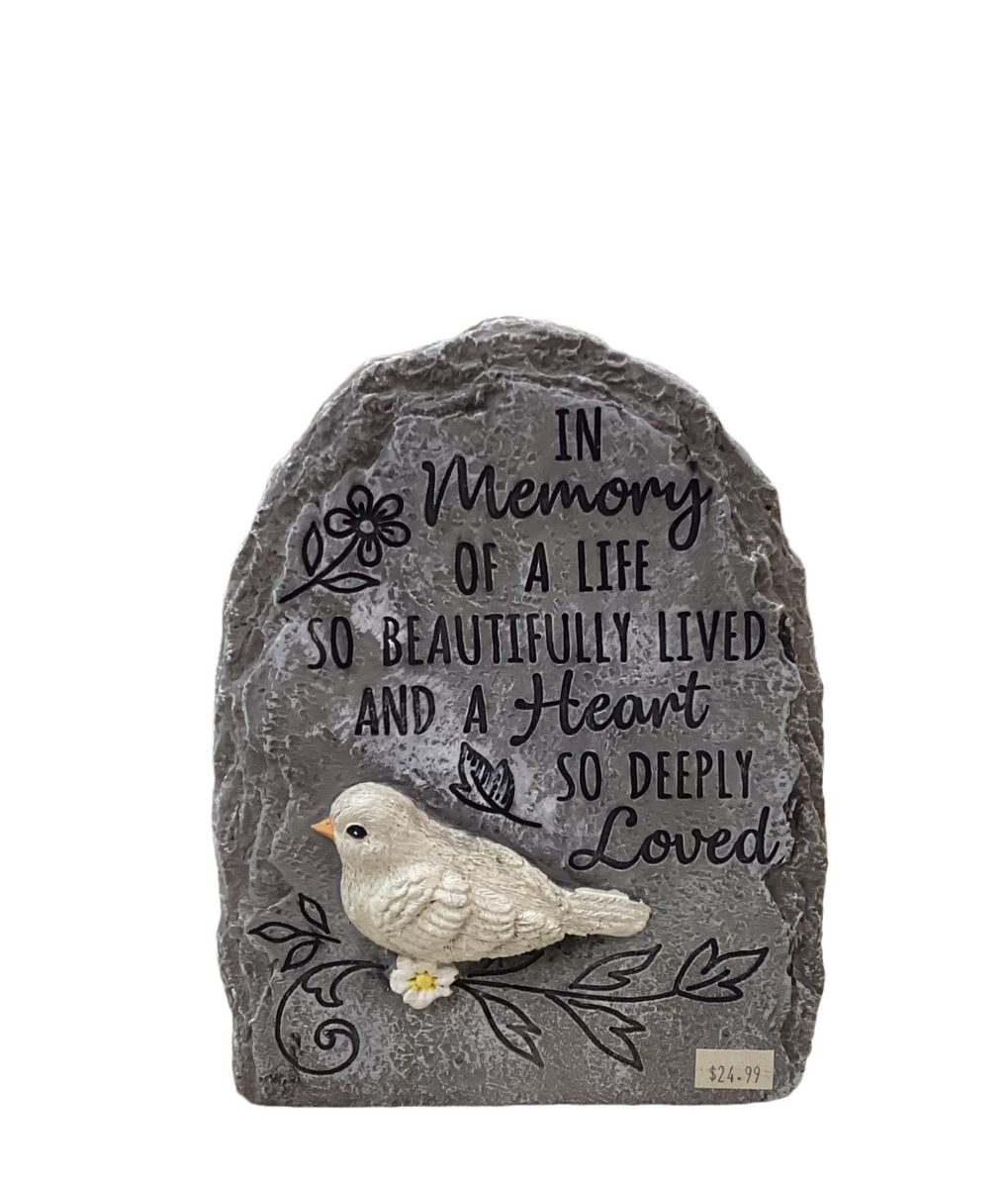 Memorial Garden Stone – Bluff Town District Marketplace